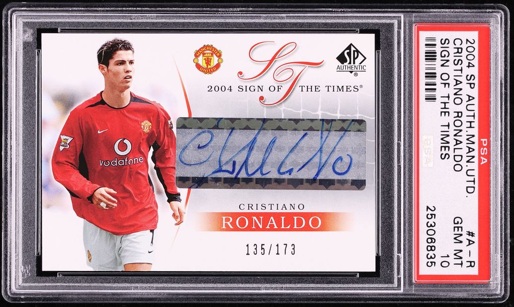 2004 SP Authentic Sign Of The Times Cristiano Ronaldo AUTO /173 #A-R ...