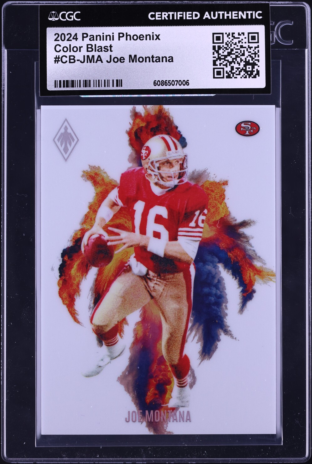 2024 Panini Phoenix Color Blast Joe Montana #CB-JMA CGC AUTH on ...