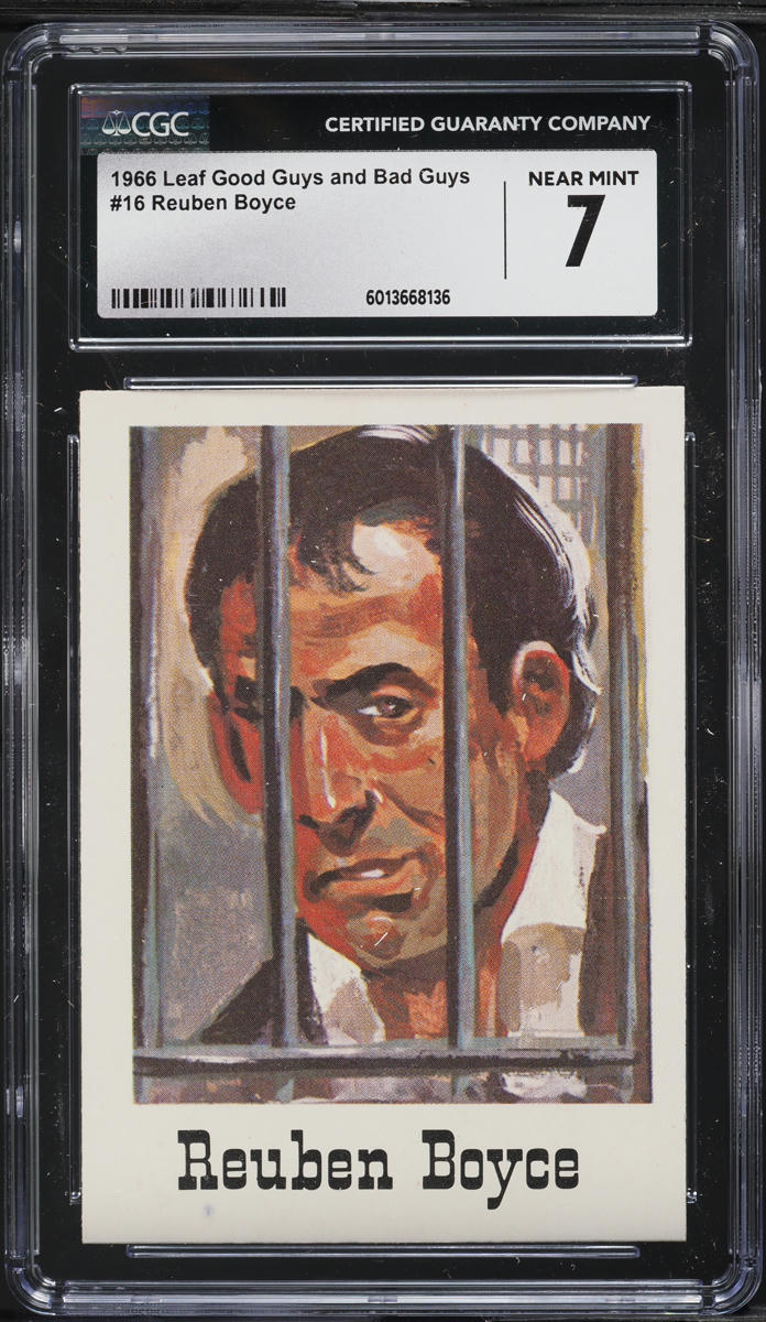 1966 Leaf Good Guys & Bad Guys Reuben Boyce #16 CGC 7 NRMT on Fanatics ...