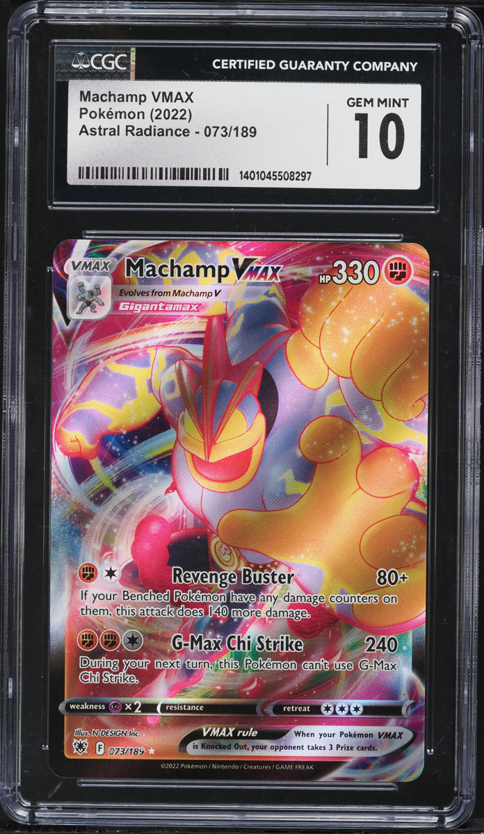 2022 Pokemon Sword & Shield Astral Radiance Full Art Machamp VMAX #73 ...