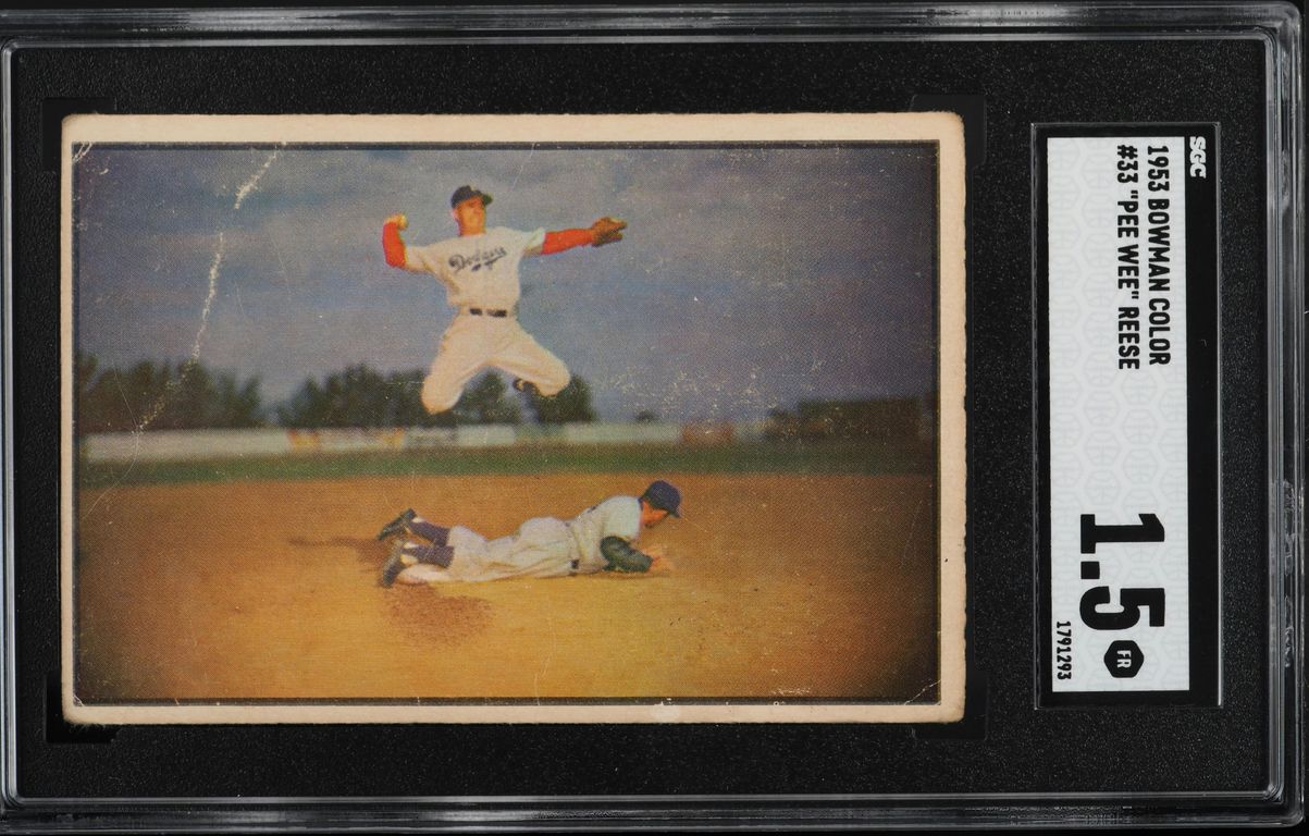 1953 Bowman Color Pee Wee Reese #33 SGC 1.5 FR on Fanatics Collect