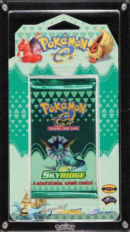 2003 Pokemon Skyridge Sealed Blister Pack Vaporeon Art on Fanatics Collect