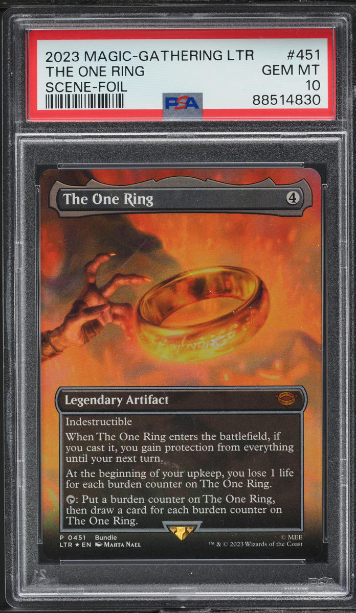 2023 Magic The Gathering MTG Tales Of Middle Earth Foil The One Ring PSA 10 GEM on Fanatics Collect