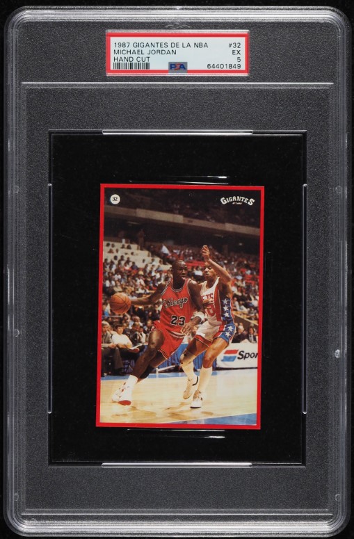 1987 Gigantes De La NBA Michael Jordan #32 PSA 5 EX on Fanatics Collect