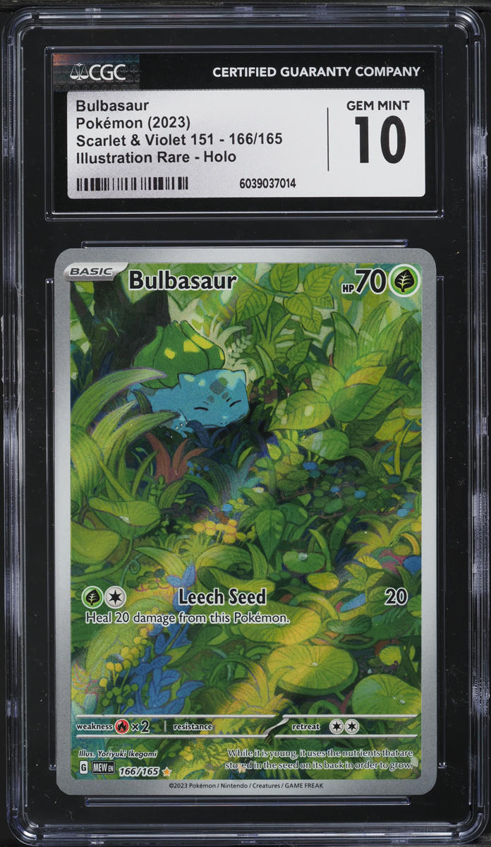 2023 Pokemon Scarlet & Violet 151 IR Bulbasaur #166 CGC 10 GEM MINT on ...