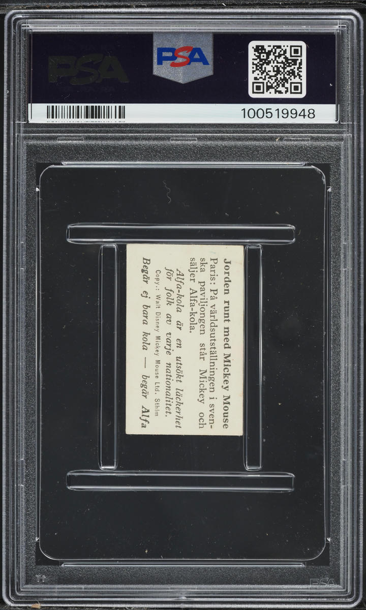 1930 Alfa Jorden Runt Med Mickey Mouse #9 PSA 3 VG on Fanatics Collect