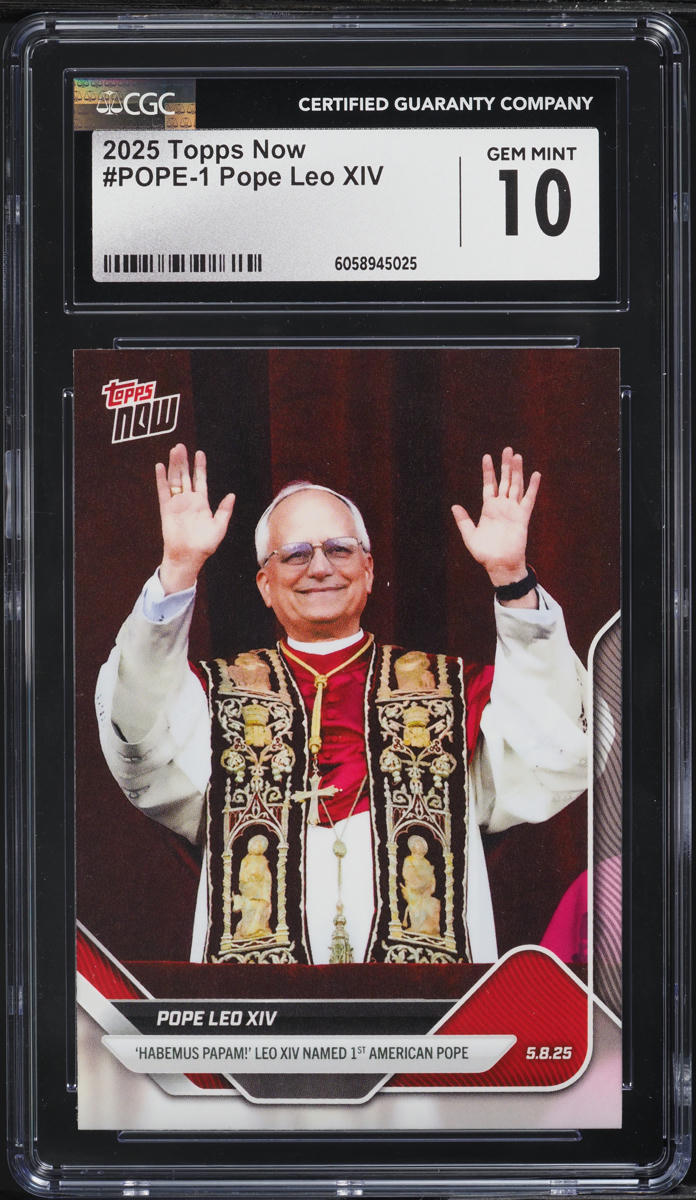 2025 Topps Now Pope Leo XIV #POPE-1 CGC 10 GEM MINT on Fanatics Collect