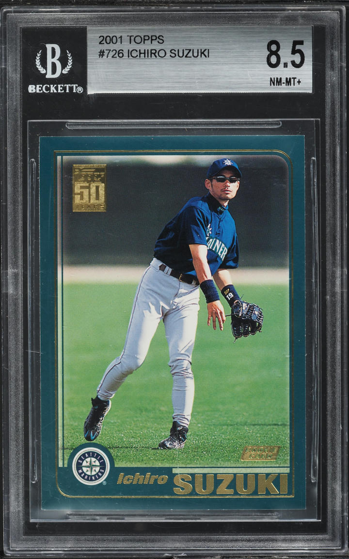 2001 Topps Ichiro ROOKIE #726 BGS 8.5 NM-MT+ on Fanatics Collect