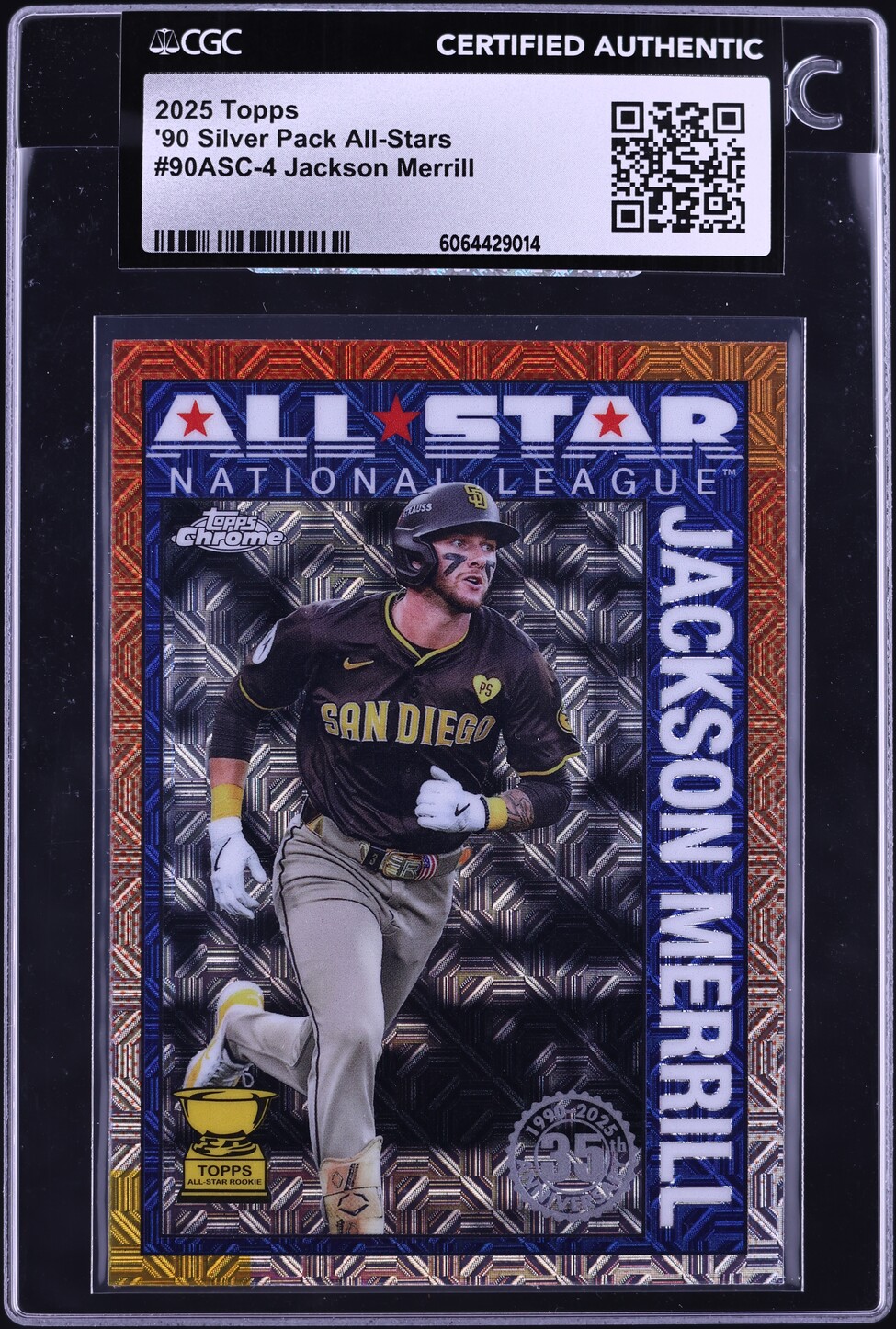 2025 Topps '90 Silver Pack All-Stars Jackson Merrill #90ASC-4 CGC AUTH ...
