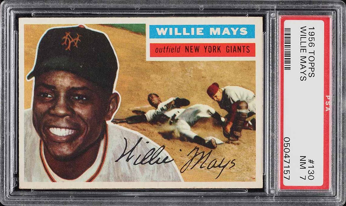 1956 Topps Willie Mays #130 PSA 7 NRMT on Fanatics Collect