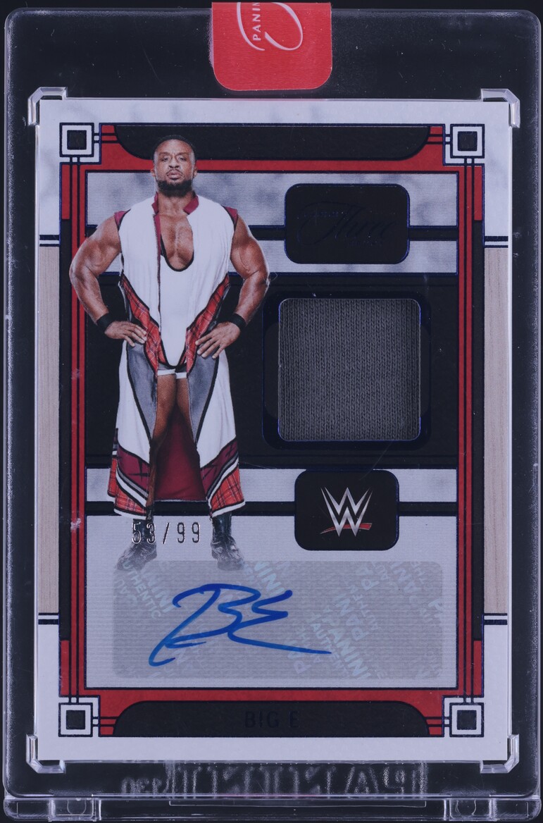 2024 Panini Three Count WWE Memorabilia Big E PATCH AUTO /99 #MA-BGE on ...