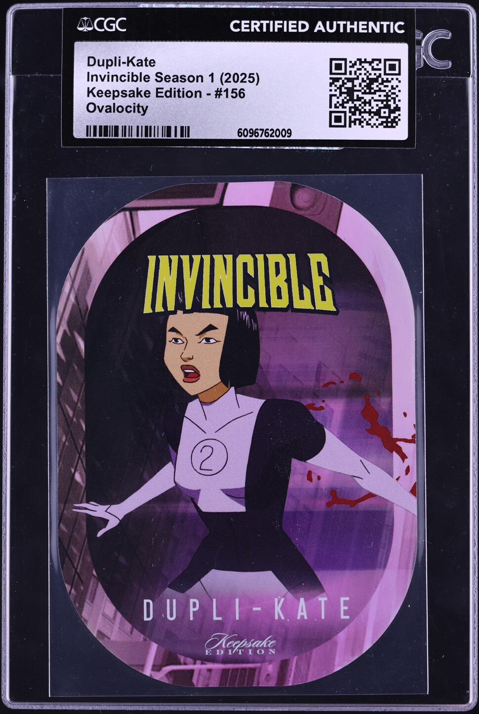 2025 Keepsake Edition Invincible Season 1 Ovalocity Dupli-Kate #156 CGC ...