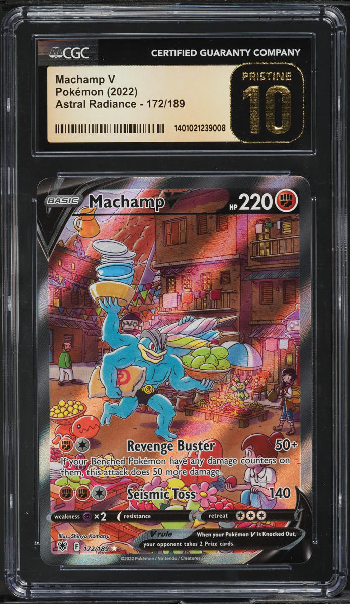 2022 Pokemon SWSH Astral Radiance Alt Art Machamp V #172 CGC 10 ...