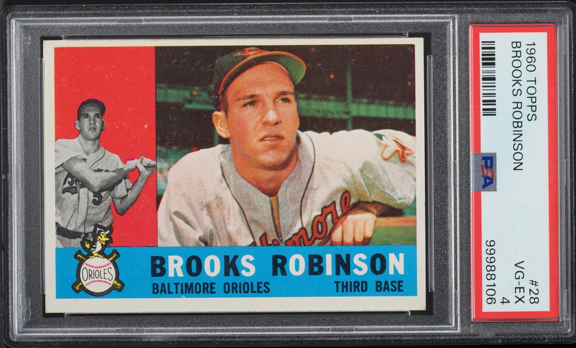 1960 Topps Brooks Robinson #28 PSA 4 VGEX on Fanatics Collect