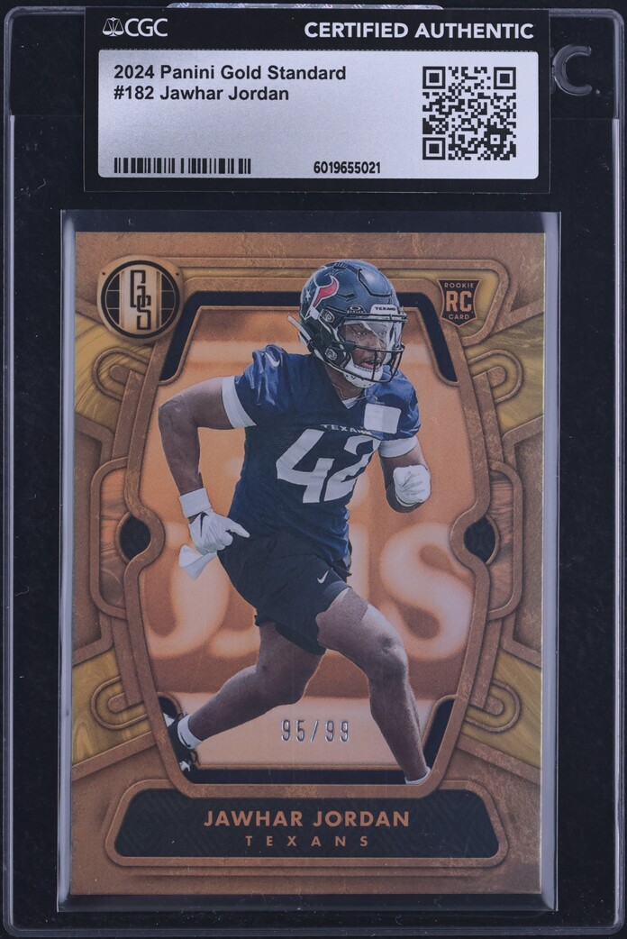 2024 Panini Gold Standard Jawhar Jordan ROOKIE /99 #182 CGC AUTH on ...