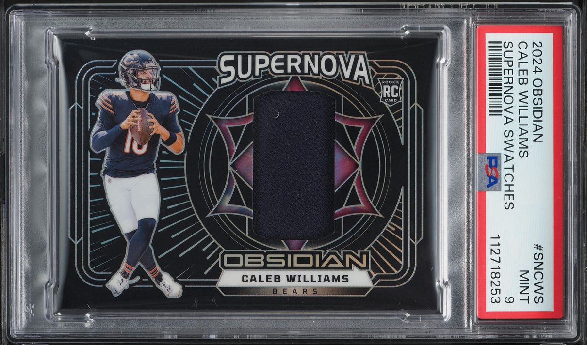 2024 Panini Obsidian Supernova Caleb Williams ROOKIE PATCH #SNCWS PSA 9 ...