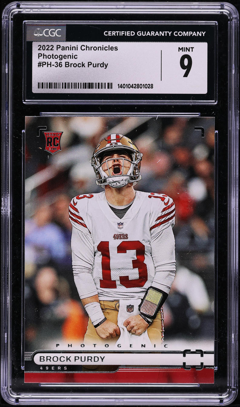 2022 Panini Chronicles Photogenic Brock Purdy ROOKIE #PH36 CGC 9 MINT ...
