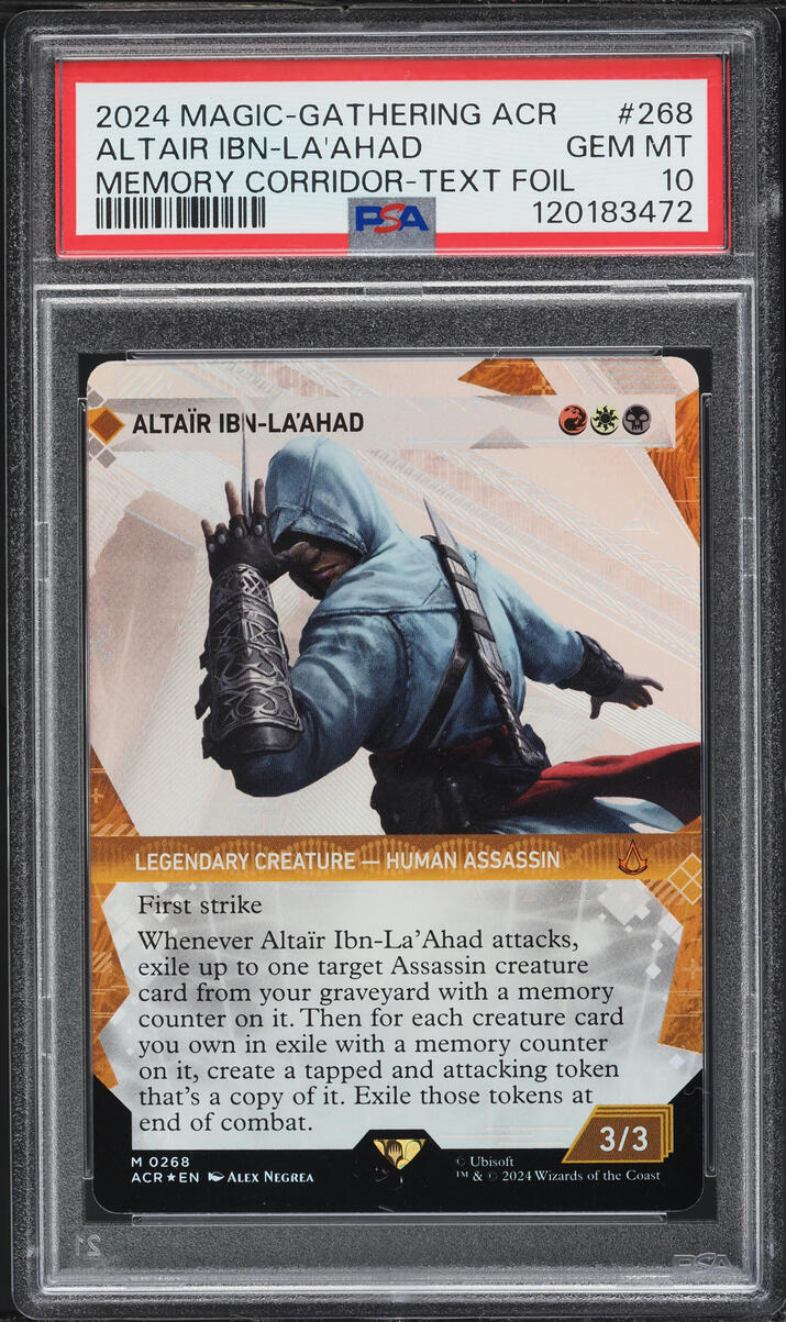 2024 MTG Assassin's Creed Memory Corridor Text Foil Altair Ibn-La'ahad ...