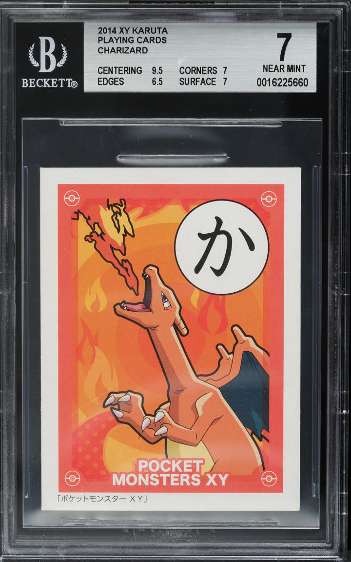 2014 Pokemon Japanese XY Karuta Playing Cards Charizard BGS 7 NRMT on ...