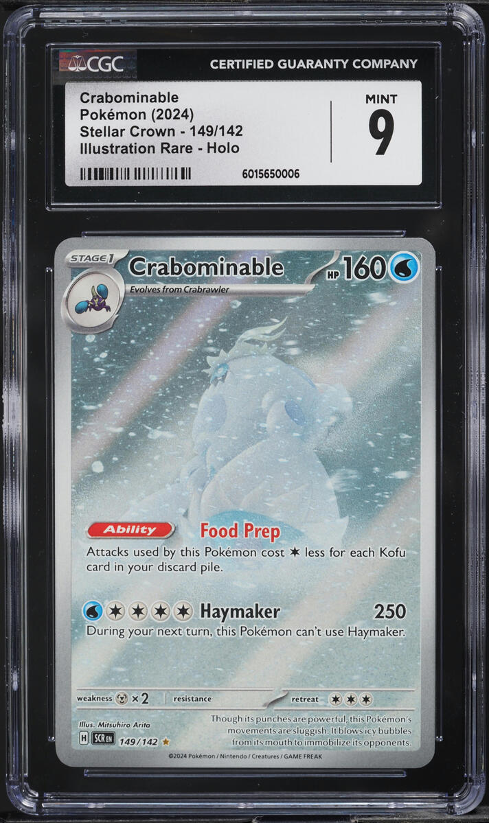 2024 Pokemon SV Stellar Crown Illustration Rare Holo Crabominable #149 ...