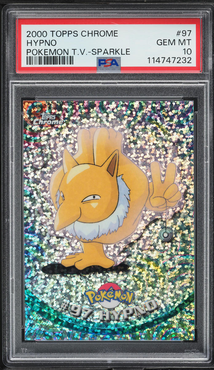 2000 Topps Chrome Pokemon Series 2 Sparkle Hypno #97 PSA 10 GEM MINT on ...