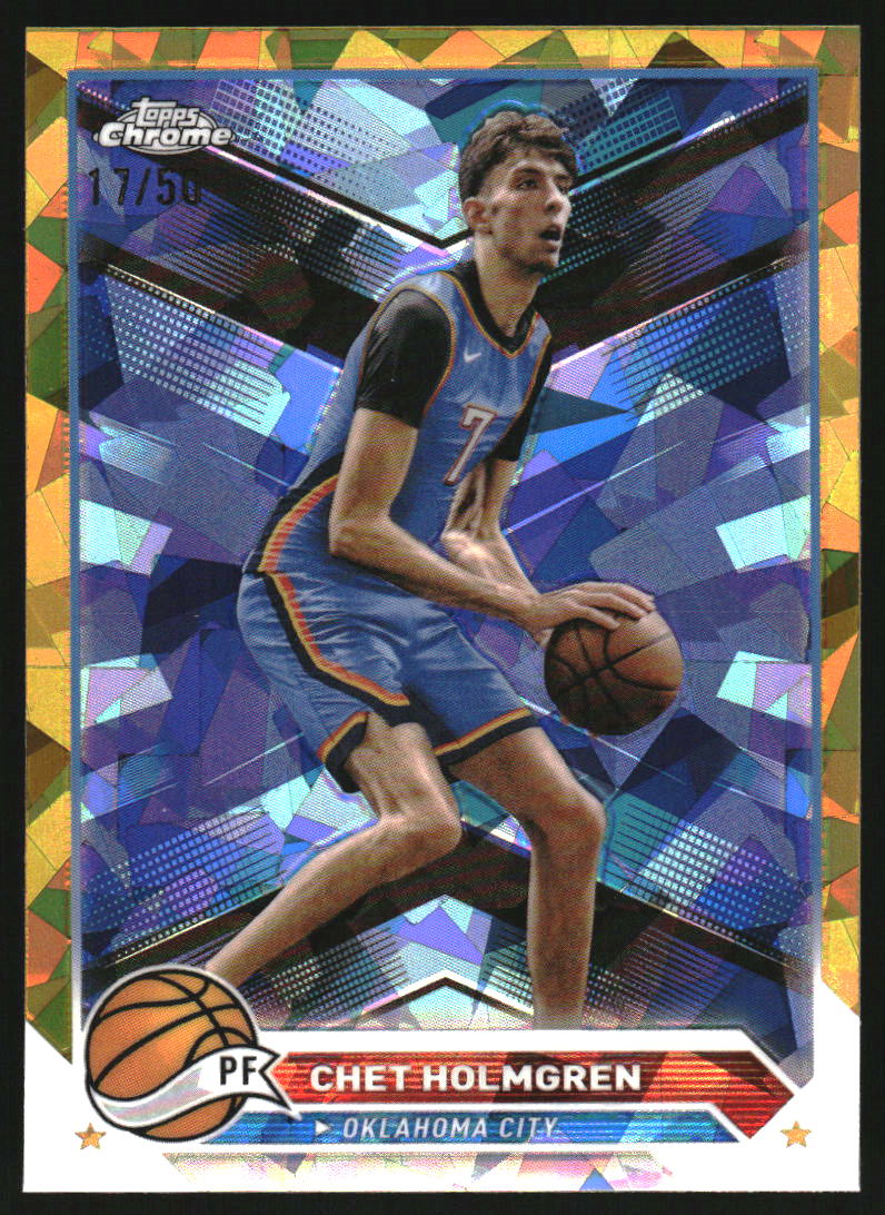 2024 Topps Chrome Sapphire Gold #196 Chet Holmgren /50 on Fanatics Collect