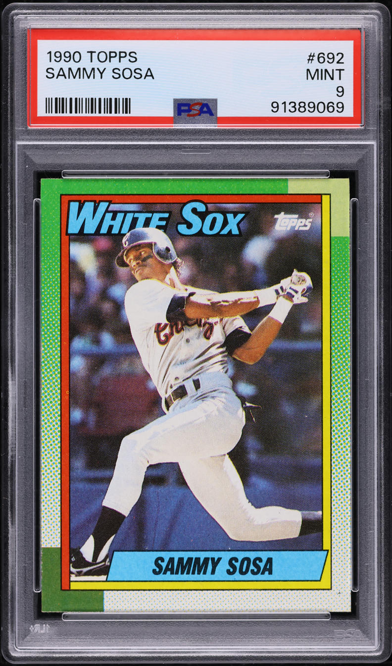 1990 Topps Sammy Sosa ROOKIE #692 PSA 9 MINT on Fanatics Collect