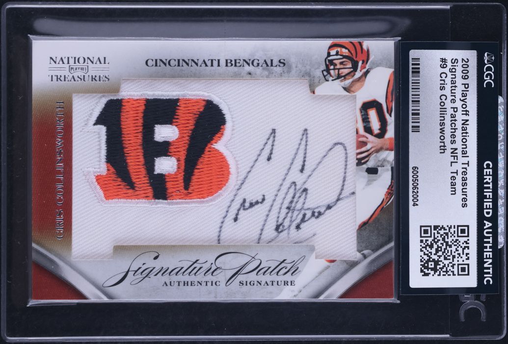 2009 Playoff National Treasures Cris Collinsworth PATCH AUTO /54 #9 CGC ...