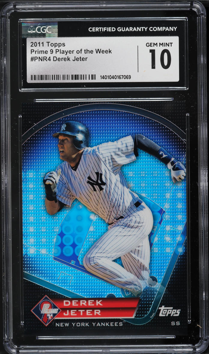2011 Topps Prime 9 Player Of The Week Derek Jeter #PNR4 CGC 10 GEM MINT ...