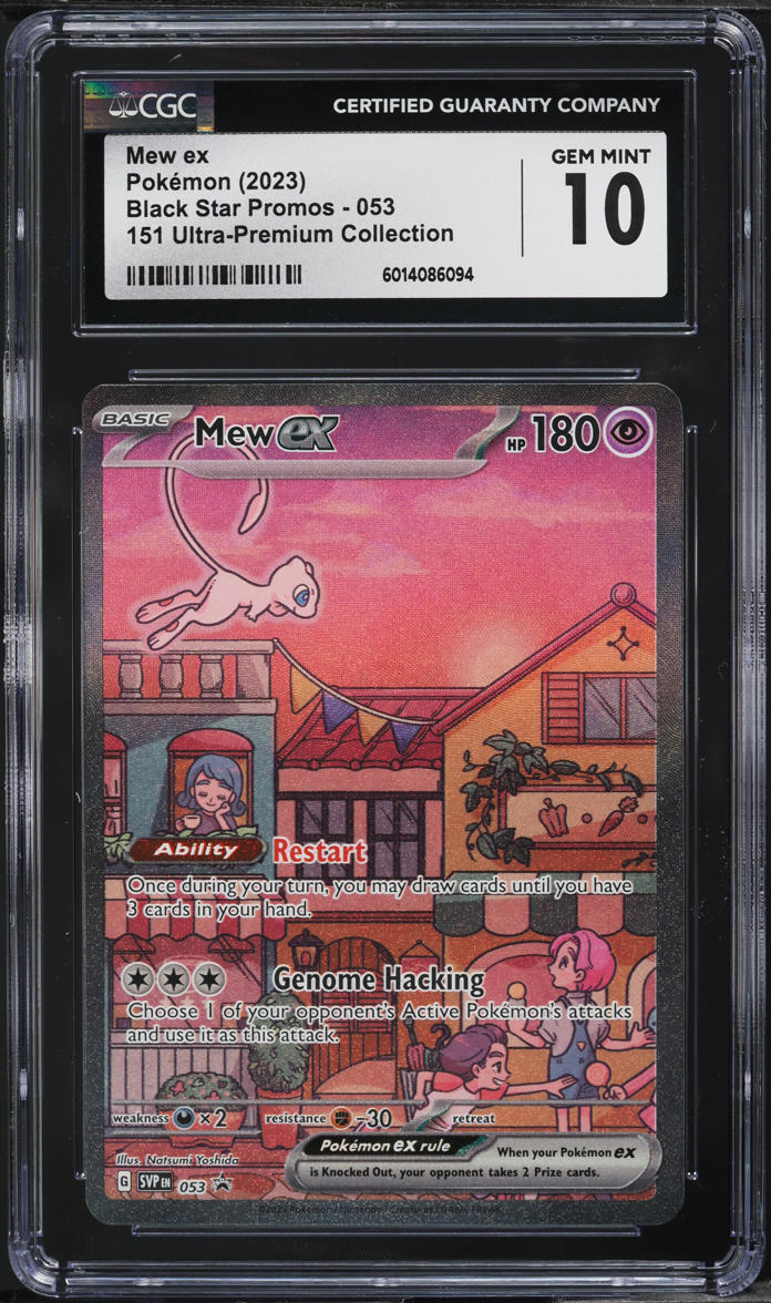 2023 Pokemon SV 151 Black Star Promo Mew ex #053 CGC 10 GEM MINT on Fanatics Collect