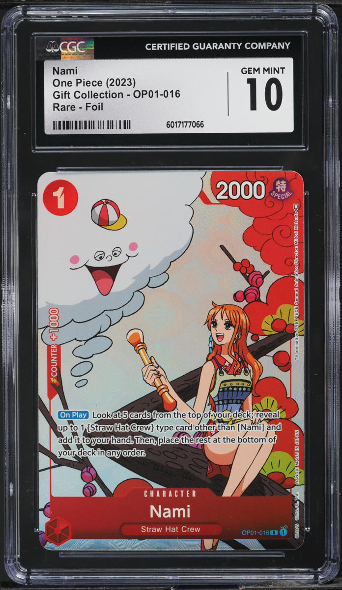 2023 One Piece Gift Collection Foil Nami #OP01-016 CGC 10 GEM MINT on ...