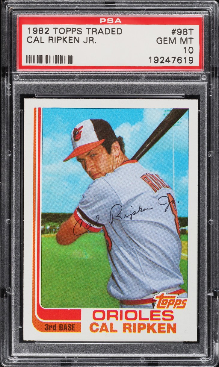 1982 Topps Traded Cal Ripken Jr. ROOKIE #98T PSA 10 GEM MINT on ...
