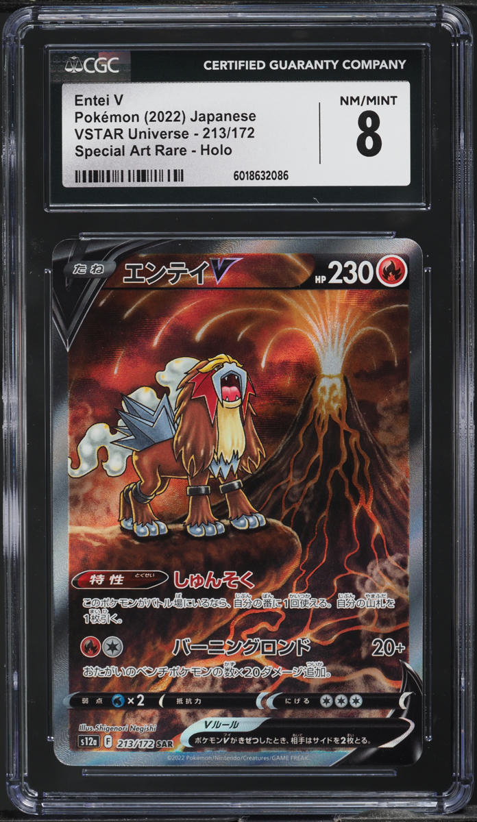 2022 Pokemon Japanese SWSH VSTAR Universe Special Art Rare Entei V #213 ...