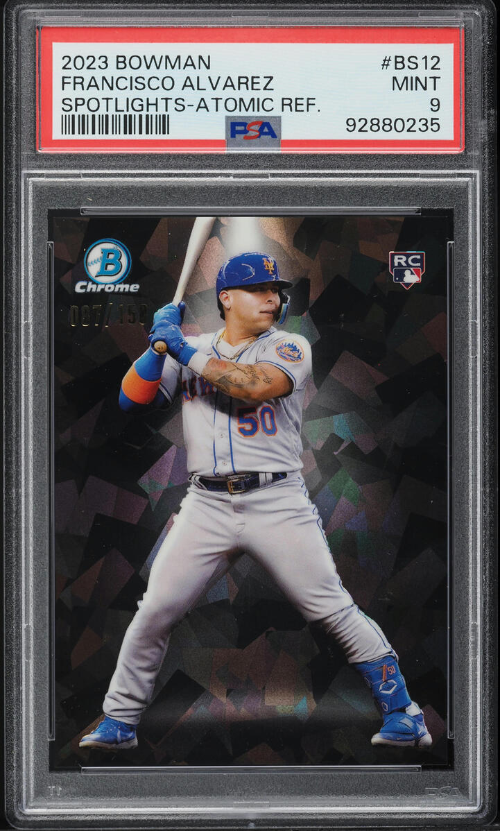 2023 Bowman Chrome Spotlights Atomic Refractor Francisco Alvarez RC ...