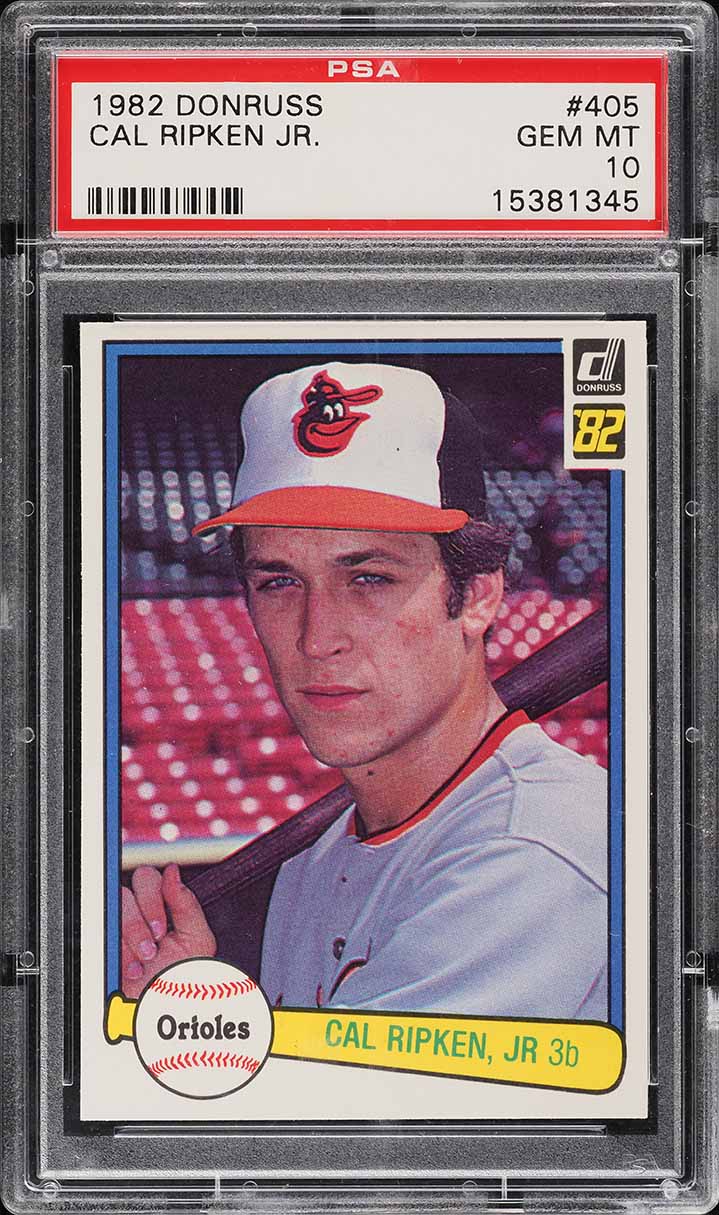 1982 Donruss Cal Ripken Jr. ROOKIE #405 PSA 10 GEM MINT on Fanatics Collect