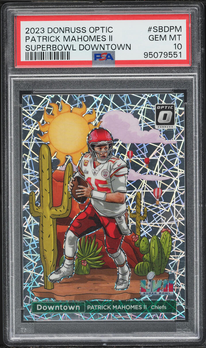 2023 Donruss Optic Super Bowl Downtown Patrick Mahomes II #SBD-PM PSA ...