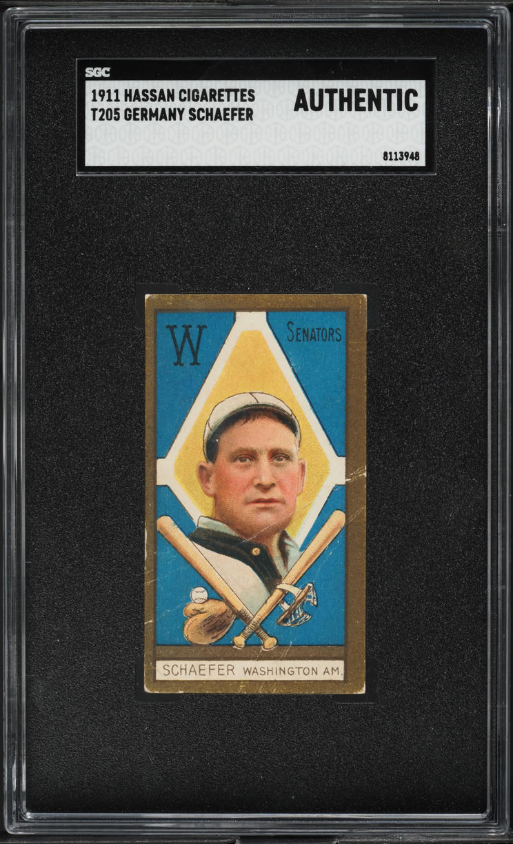 1911 T205 Gold Border Germany Schaefer SGC AUTH on Fanatics Collect