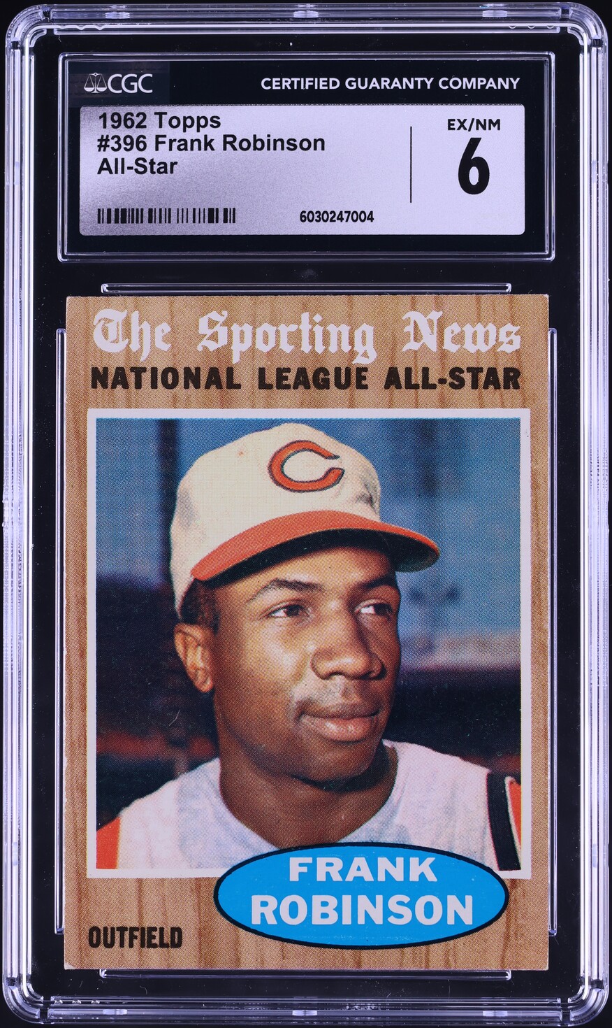 1962 Topps Frank Robinson ALL-STAR #396 CGC 6 EXMT on Fanatics Collect
