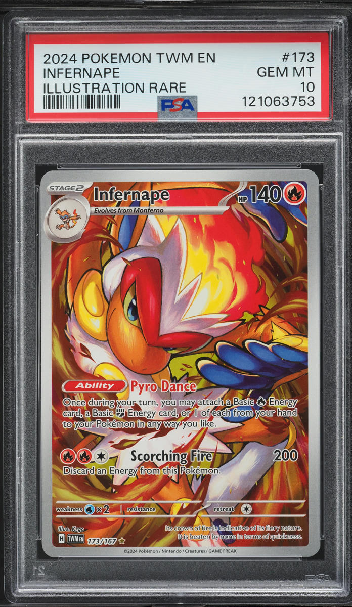 2024 Pokemon SV Twilight Masquerade IR Infernape #173 PSA 10 GEM MINT ...