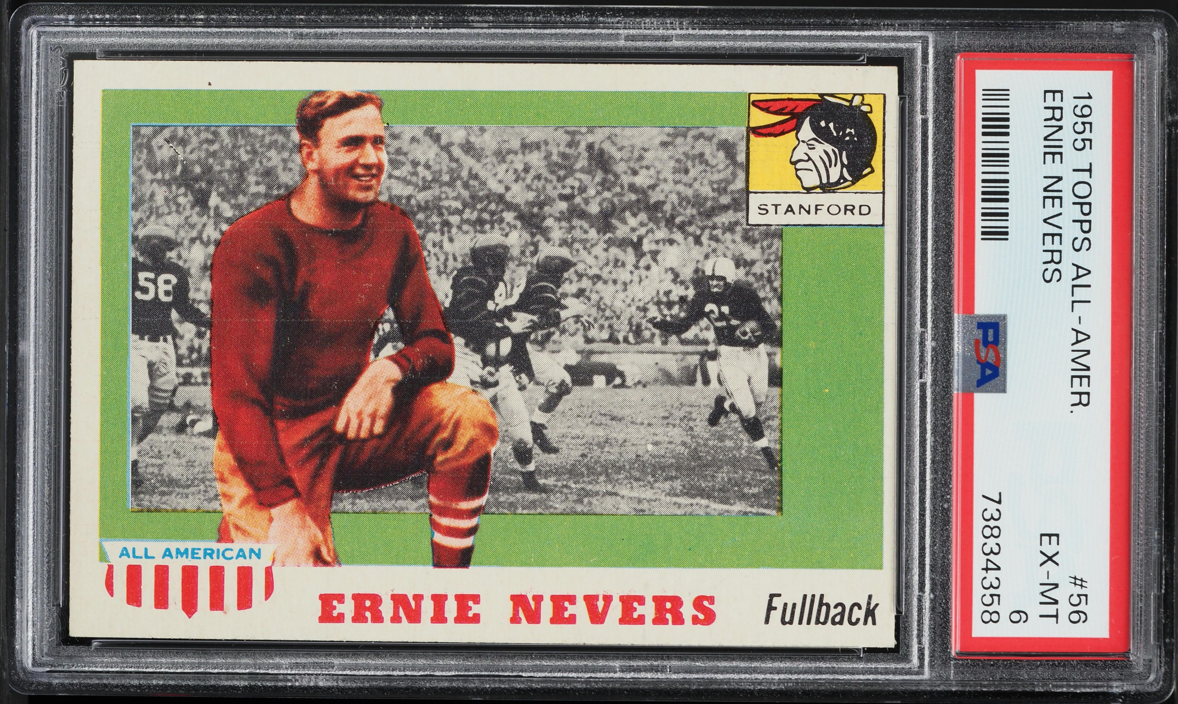 1955 Topps All-American Ernie Nevers ROOKIE #56 PSA 6 EXMT on Fanatics ...