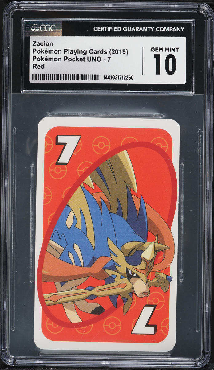 2019 Pokemon Playing Cards Pocket UNO Red Zacian CGC 10 GEM MINT on ...