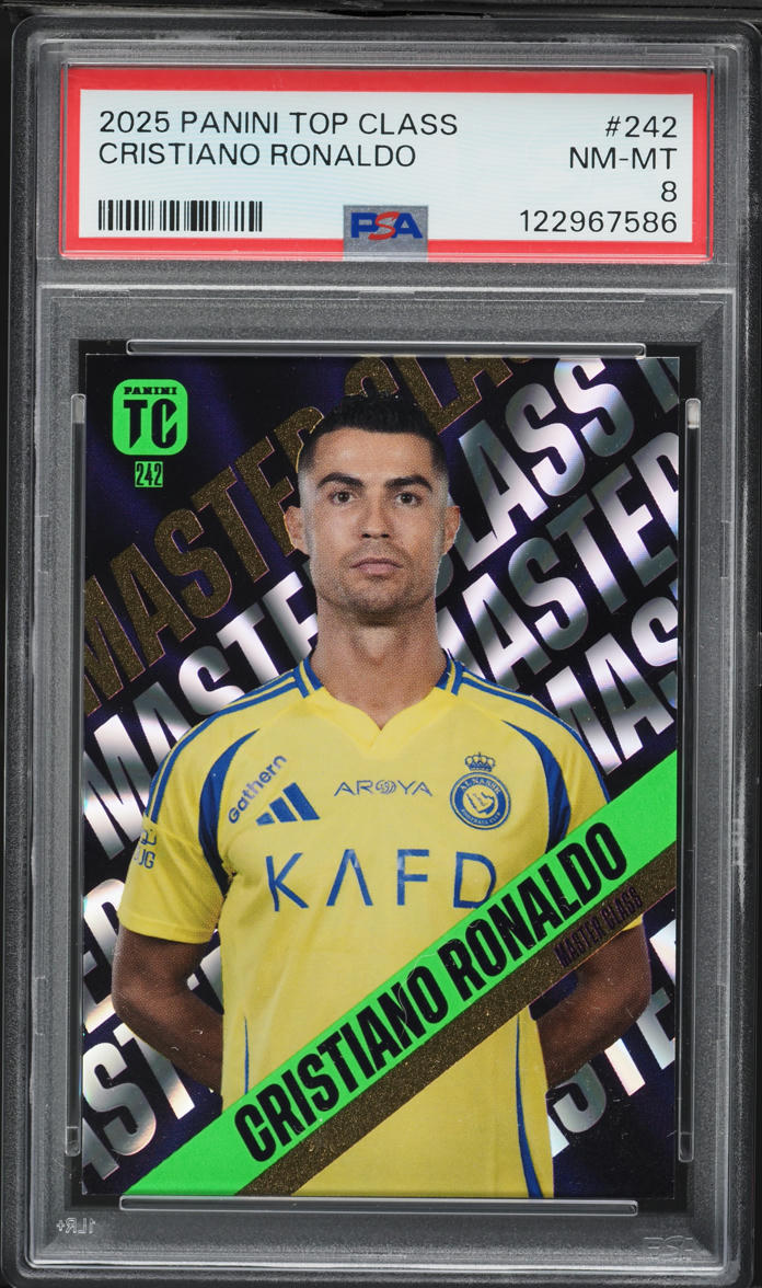 2025 Panini Top Class Master Class Cristiano Ronaldo #242 PSA 8 NM-MT ...