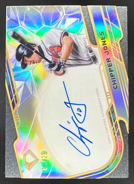 2025 Topps Diamond Icons Icons Chrome Autograph #ACC-CJ Chipper Jones ...