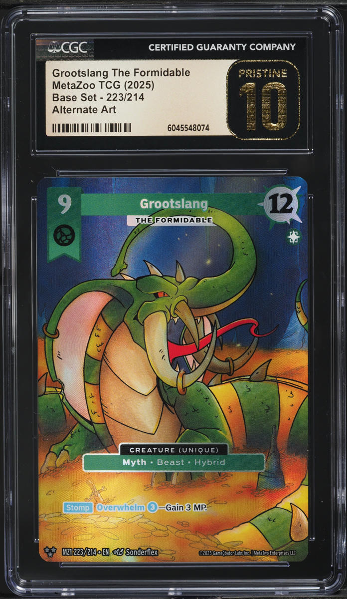 2025 MetaZoo TCG Base Set Alt Art Grootslang The Formidable #223 CGC 10 ...