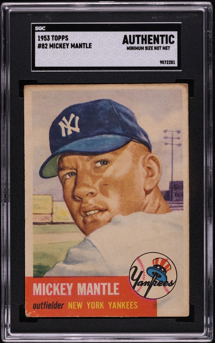 1953 Topps Mickey Mantle #82 SGC AUTH on Fanatics Collect