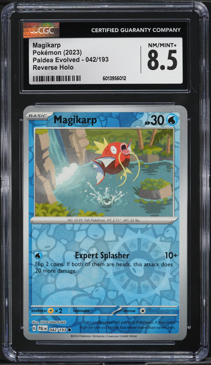 2023 Pokemon SV Paldea Evolved Reverse Holo Magikarp #042 CGC 8.5 NM-MT+ on Fanatics Collect