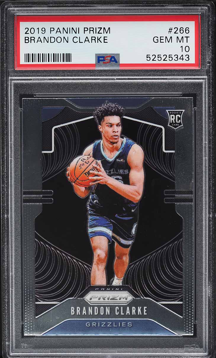 2019 Panini Prizm Brandon Clarke ROOKIE #266 PSA 10 GEM MINT on ...