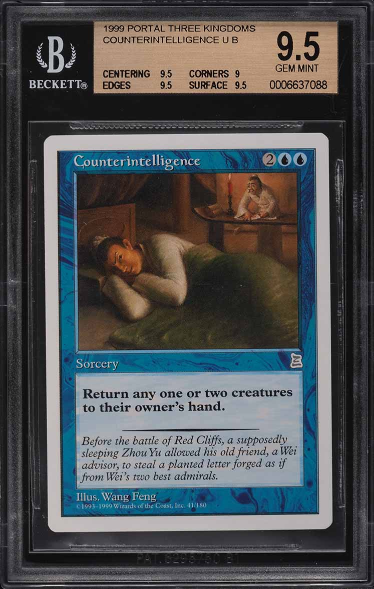 1999 Magic The Gathering MTG Portal Three Kingdoms Counterintelligence ...