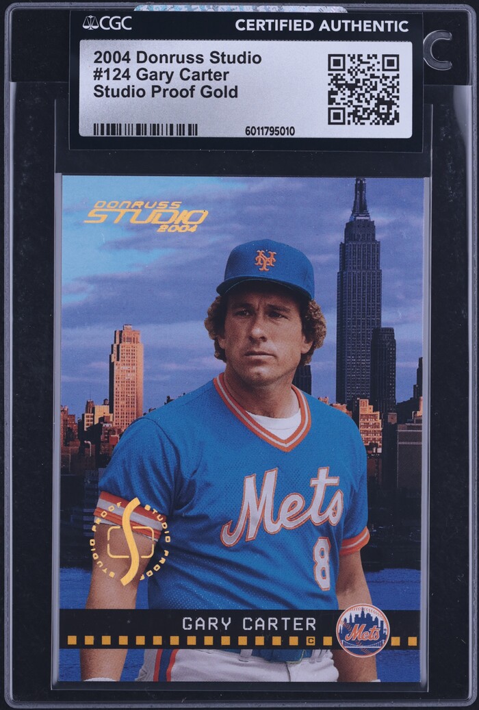 2004 Donruss Studio Studio Proof Gold Gary Carter /50 #124 CGC AUTH on ...