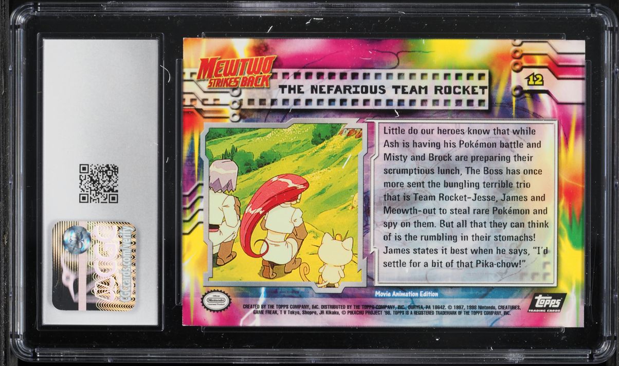 1999 Topps Pokemon The First Movie Second Print Silver Foil Nefarious ...